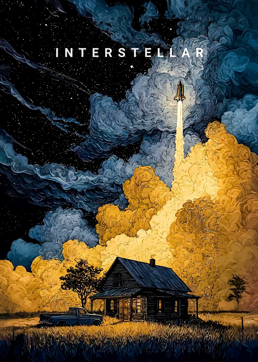 'Interstellar Movie Poster Art' Poster, picture, metal print, paint by ...