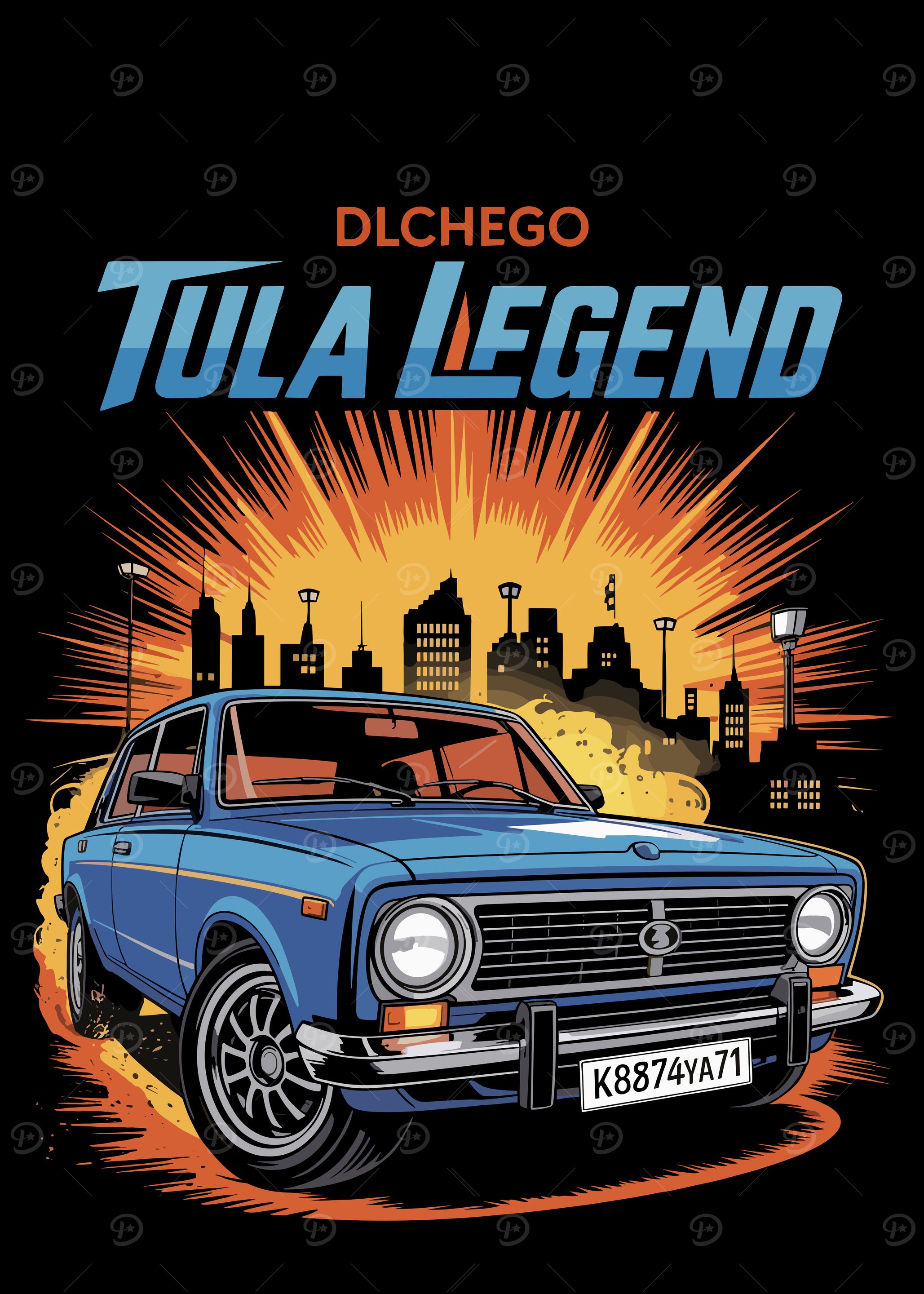 'Tula Legend Car ' Poster, picture, metal print, paint by Art by Dissy ...