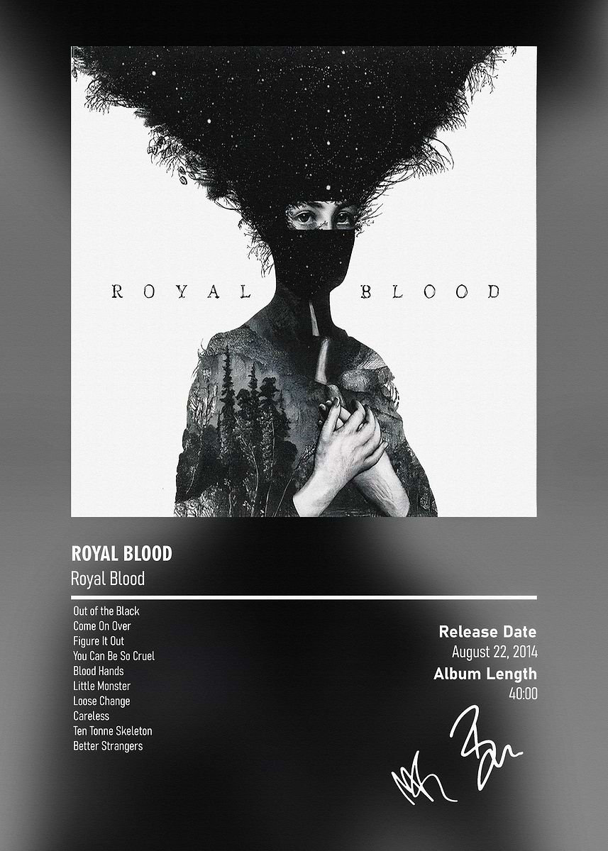 'Royal Blood Album Cover' Poster, picture, metal print, paint by ...