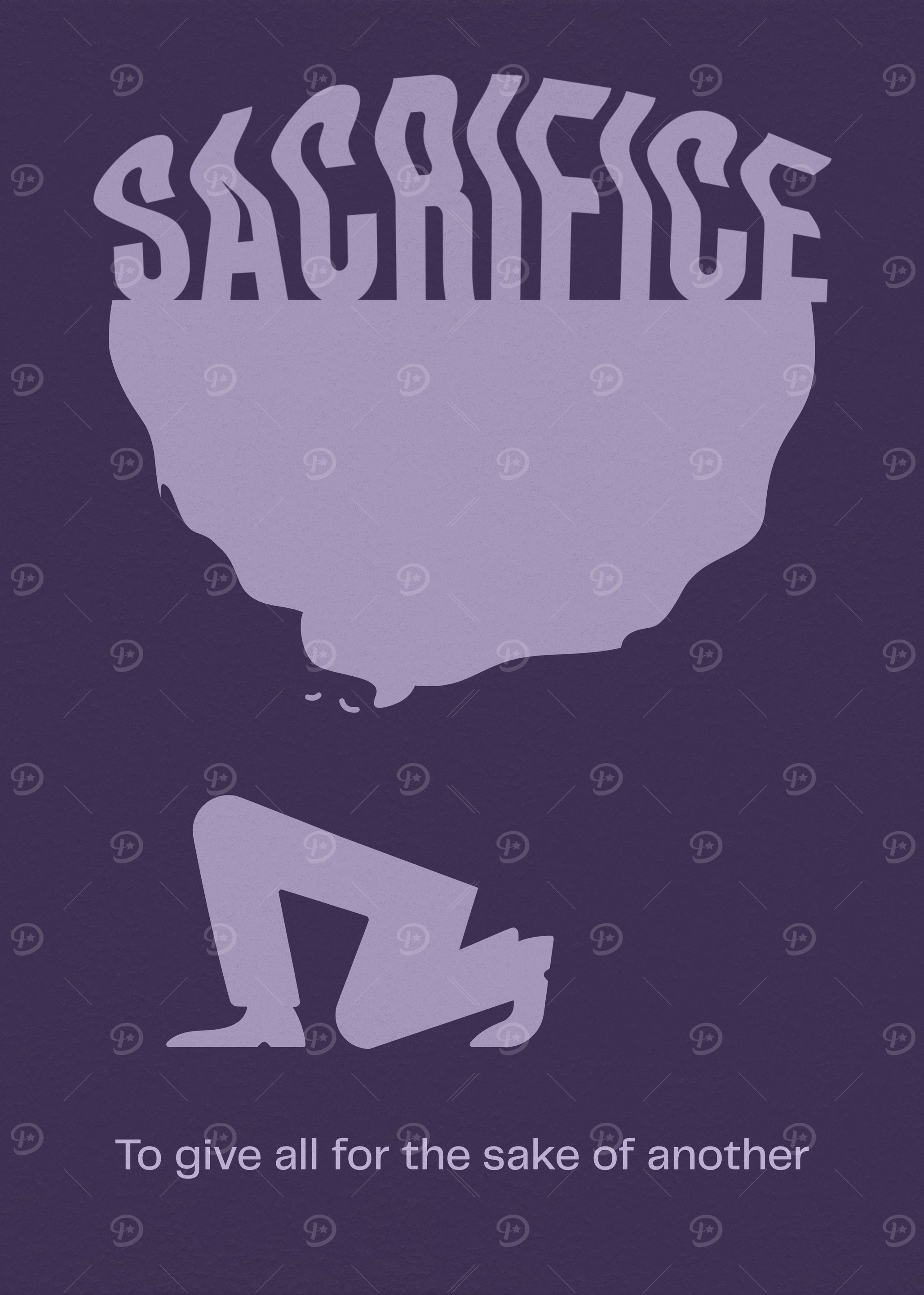 'Sacrifice - Selfless Love' Poster, picture, metal print, paint by ...
