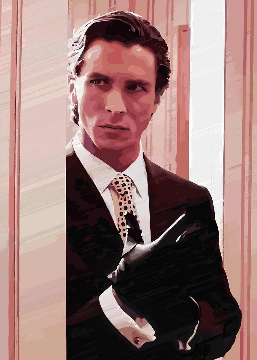 'Patrick Bateman Illustration' Poster, picture, metal print, paint by ...