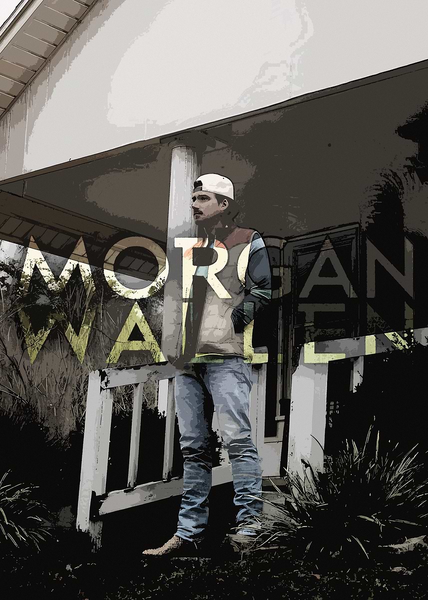 'Morgan Wallen Portrait' Poster, picture, metal print, paint by ...