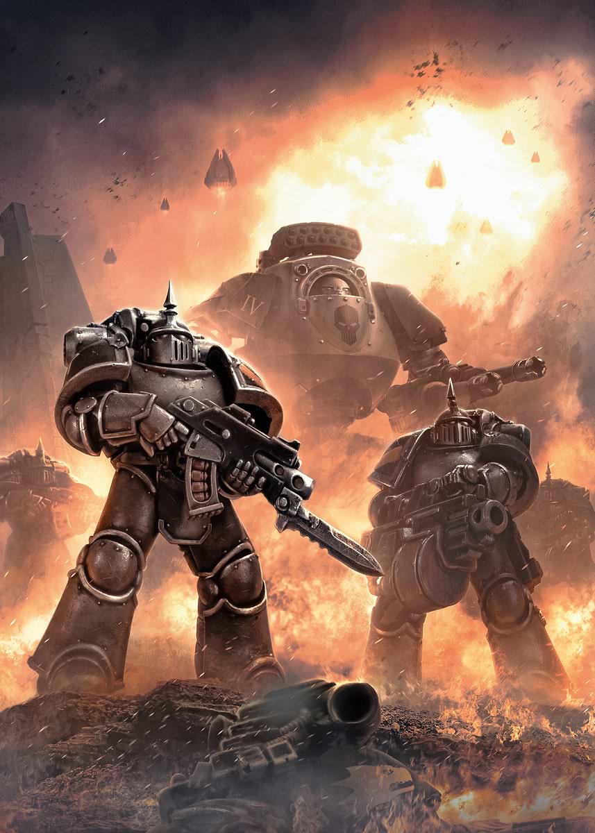 'Iron Warriors on Istvaan V' Poster, picture, metal print, paint by ...