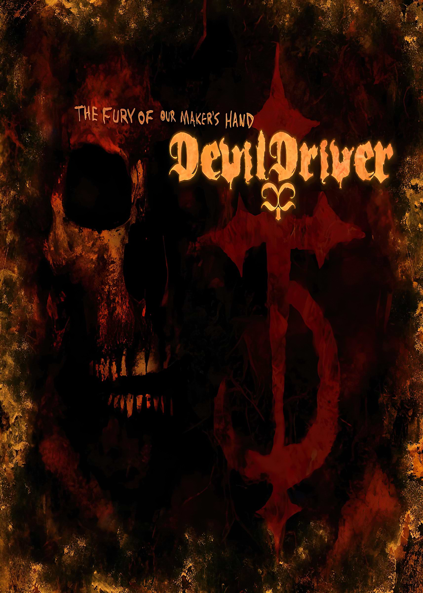 'DevilDriver Album Cover Art' Poster, picture, metal print, paint by ...