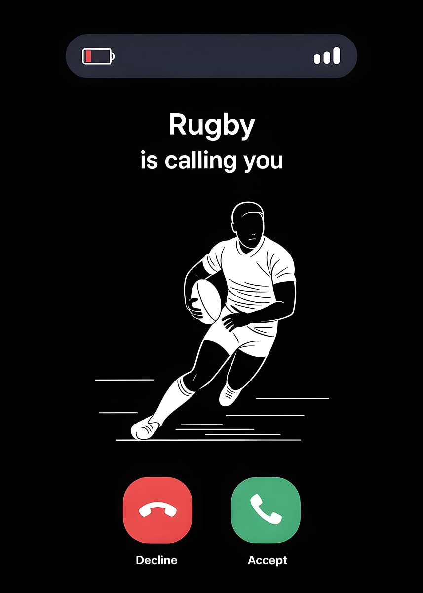 'Rugby is calling you' Poster, picture, metal print, paint by Arafat ...