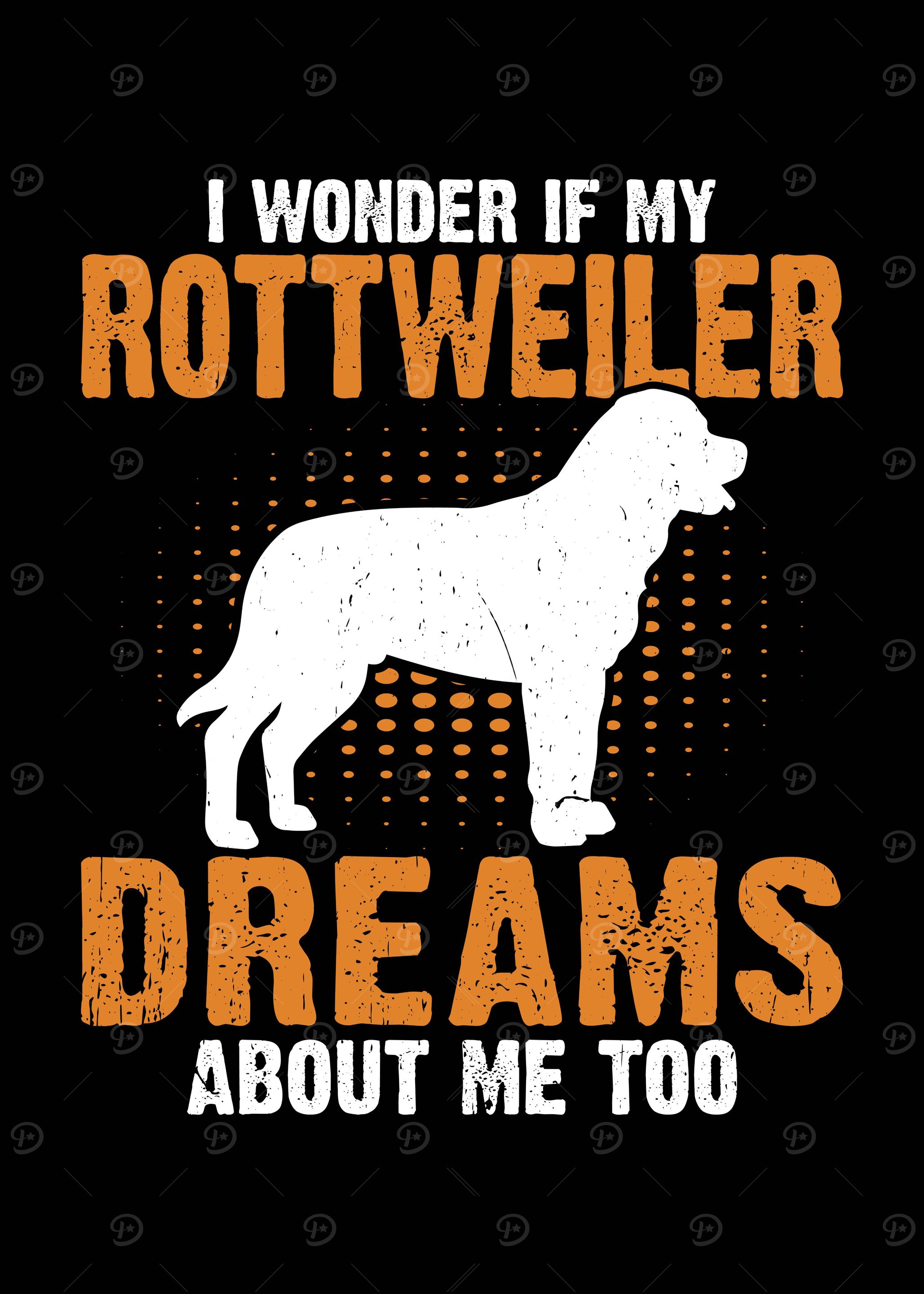 'Rottweiler Dreams' Poster, picture, metal print, paint by motiv8 ...
