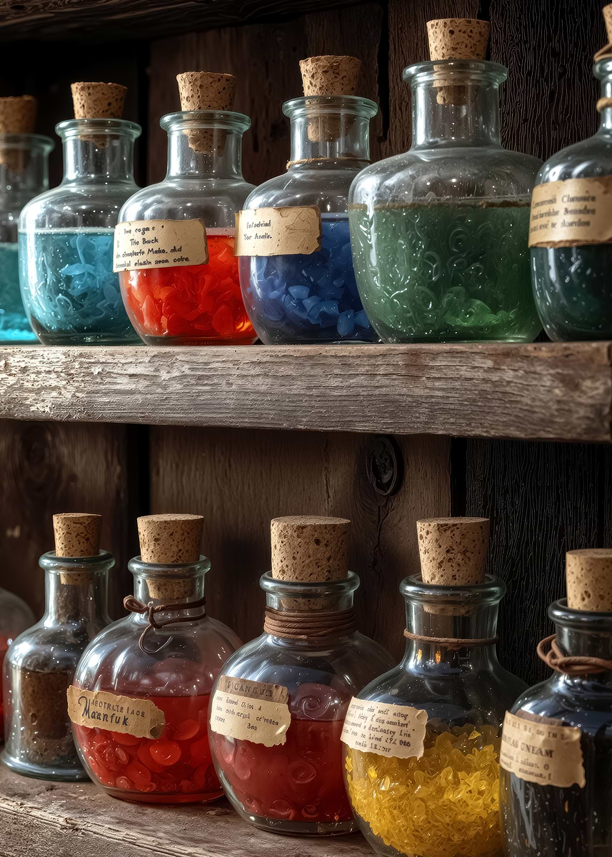 'Potion Shoppe' Poster, picture, metal print, paint by Polygon Mountain ...