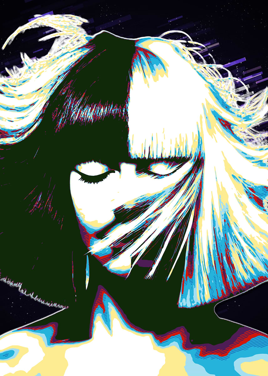 'Sia Portrait Pop Art' Poster, picture, metal print, paint by ...