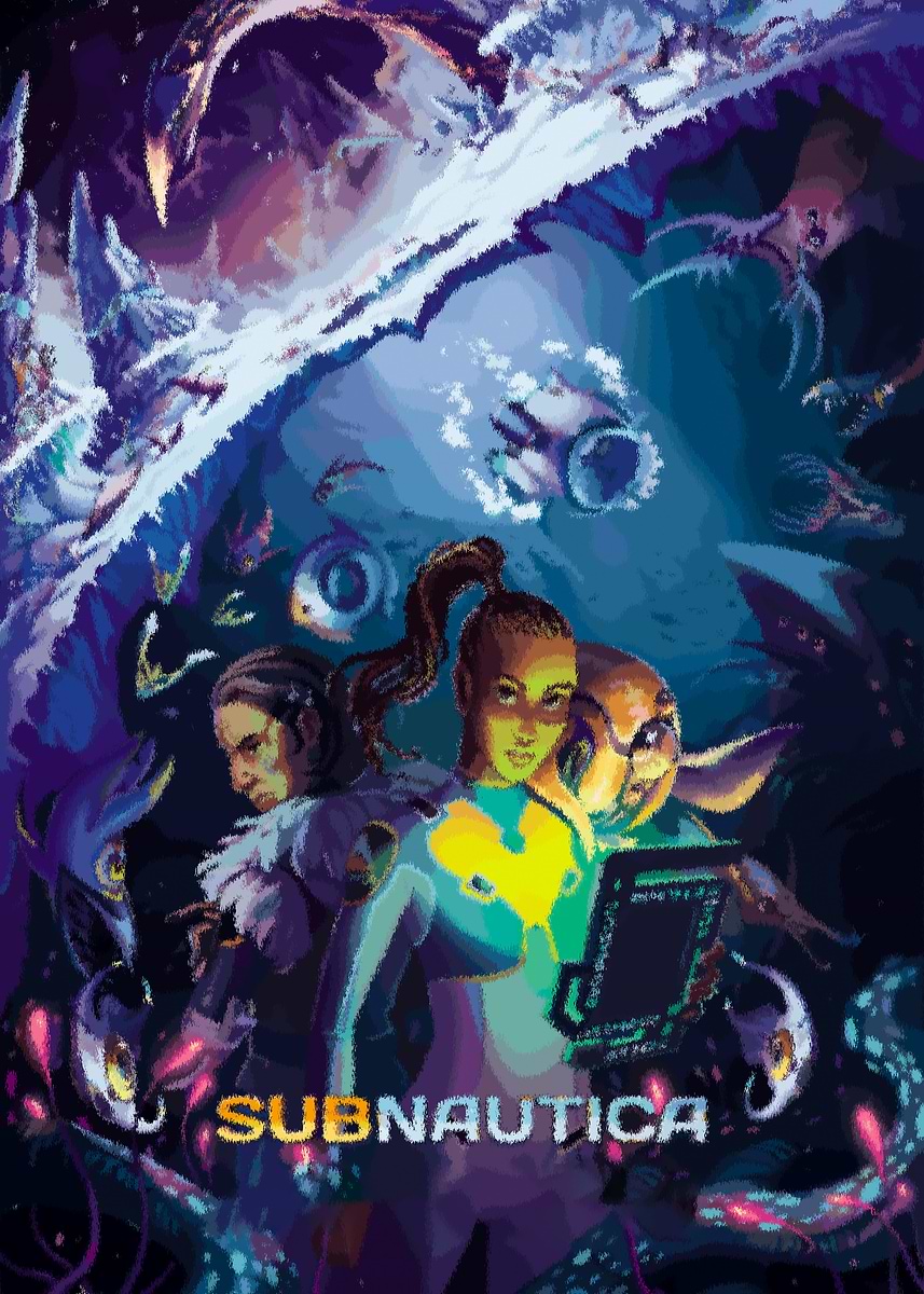 'Digital Art Subnautica ' Poster, picture, metal print, paint by ...