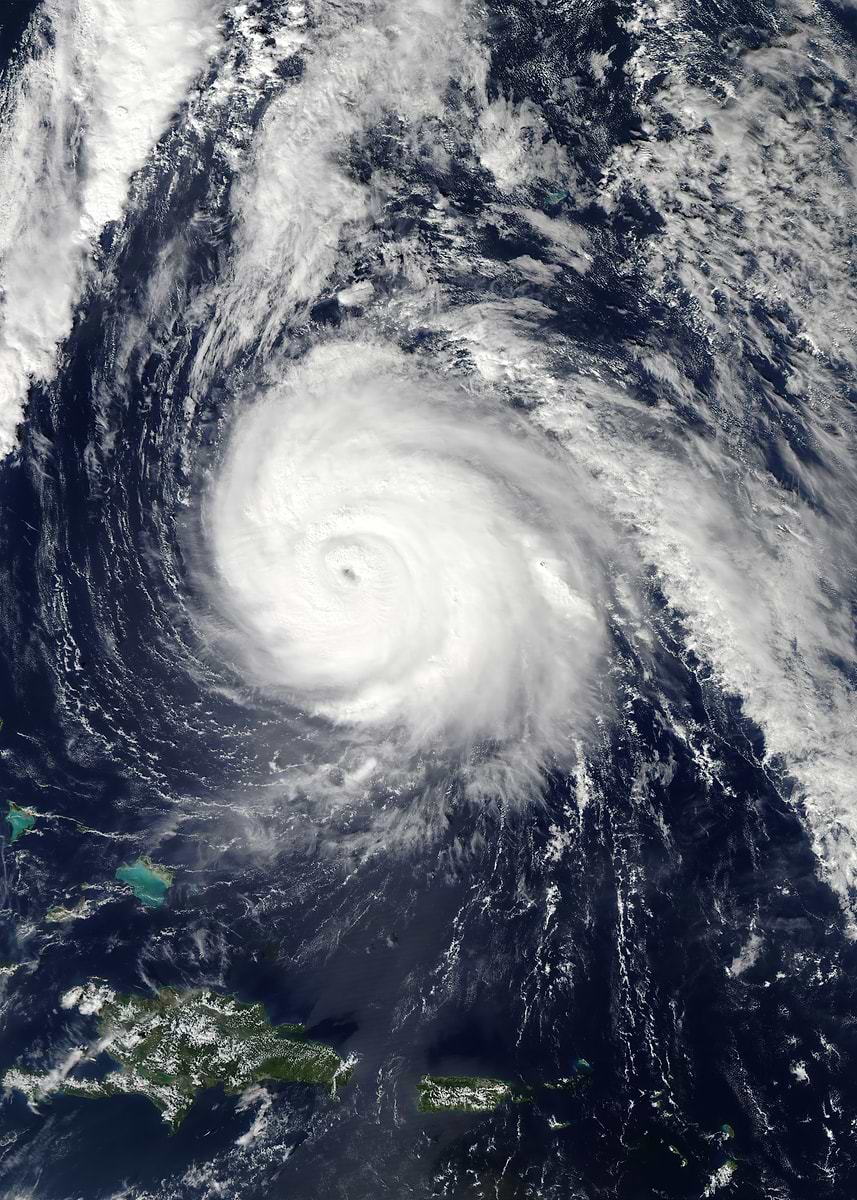 'Hurricane's Majestic Swirl' Poster, picture, metal print, paint by ...