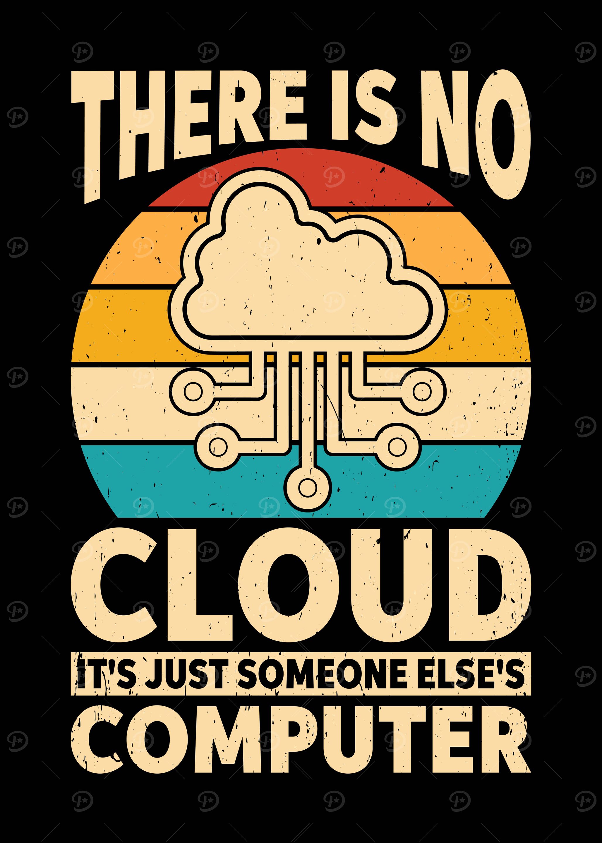 'There is no cloud engineer' Poster, picture, metal print, paint by motiv8 | Displate