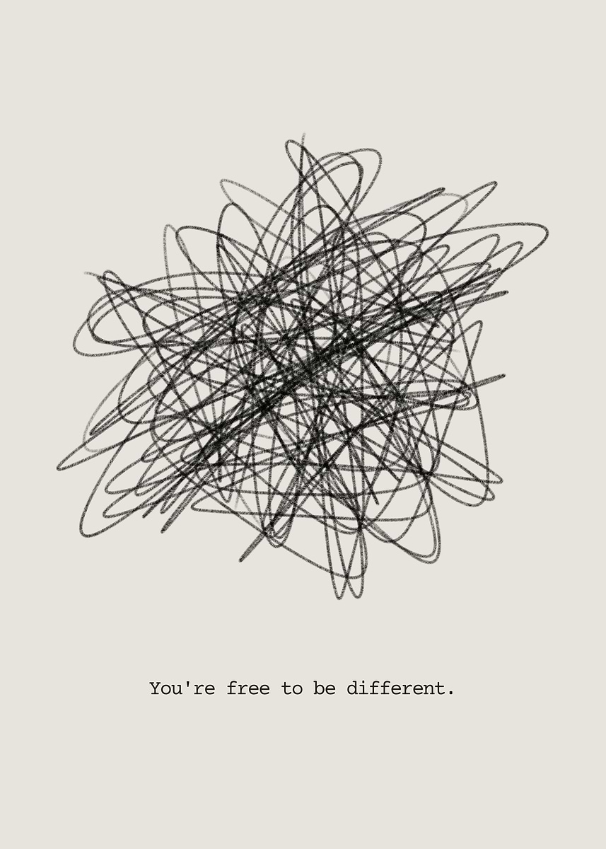 'Abstract Scribble Art' Poster, picture, metal print, paint by Fino ...