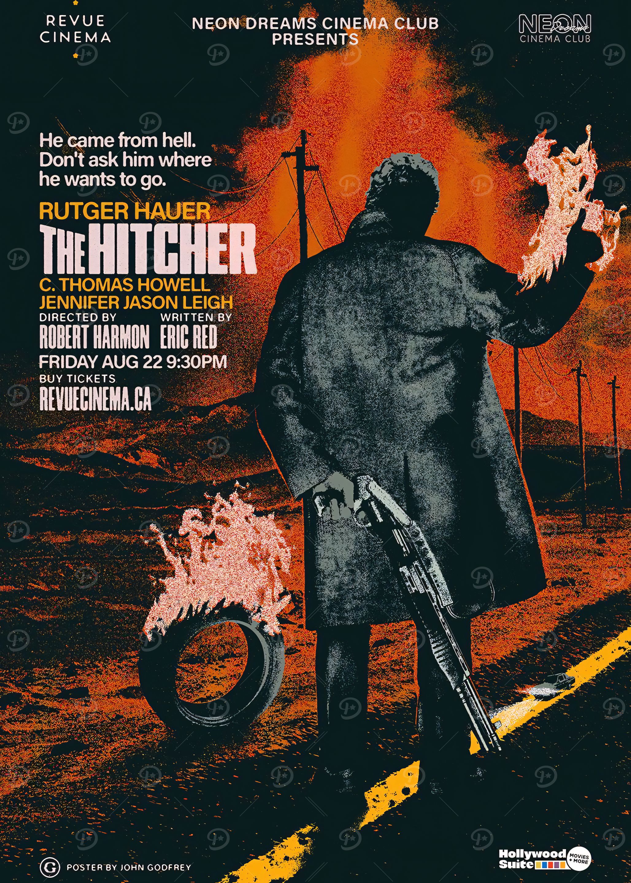 'The Hitcher Movie Poster' Poster, picture, metal print, paint by ...