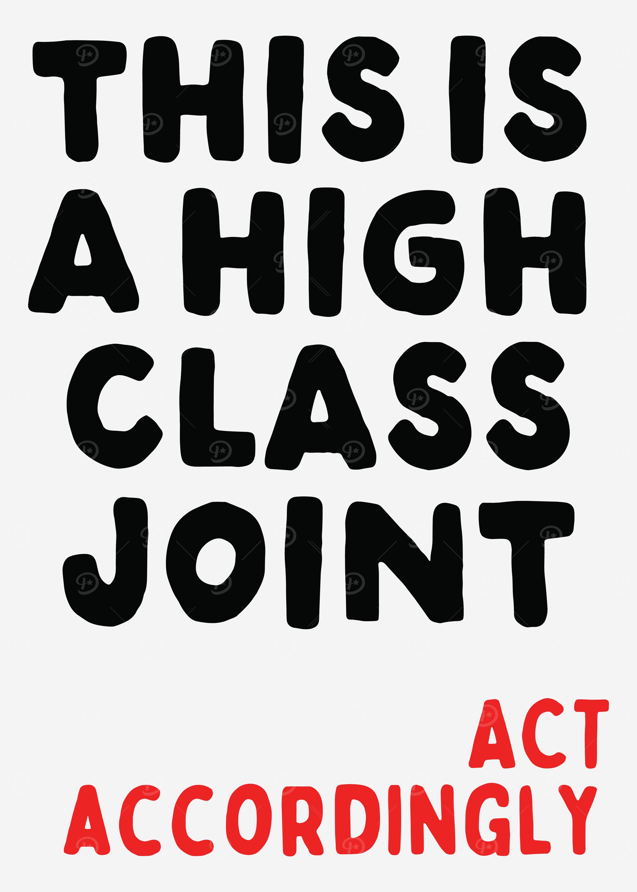'High Class Joint Text Art' Poster, picture, metal print, paint by ...