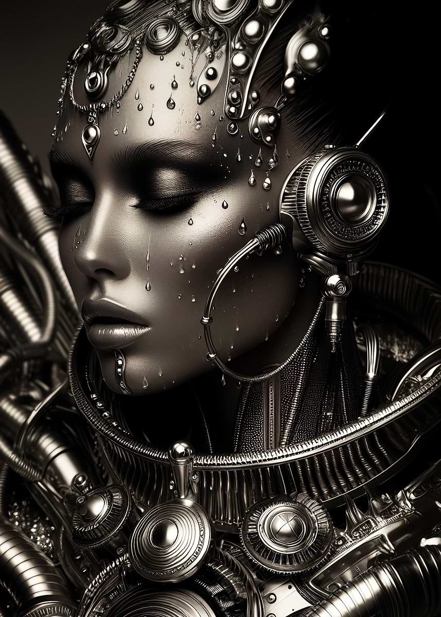 'Chrome Tears' Poster, picture, metal print, paint by Jean Claude ...