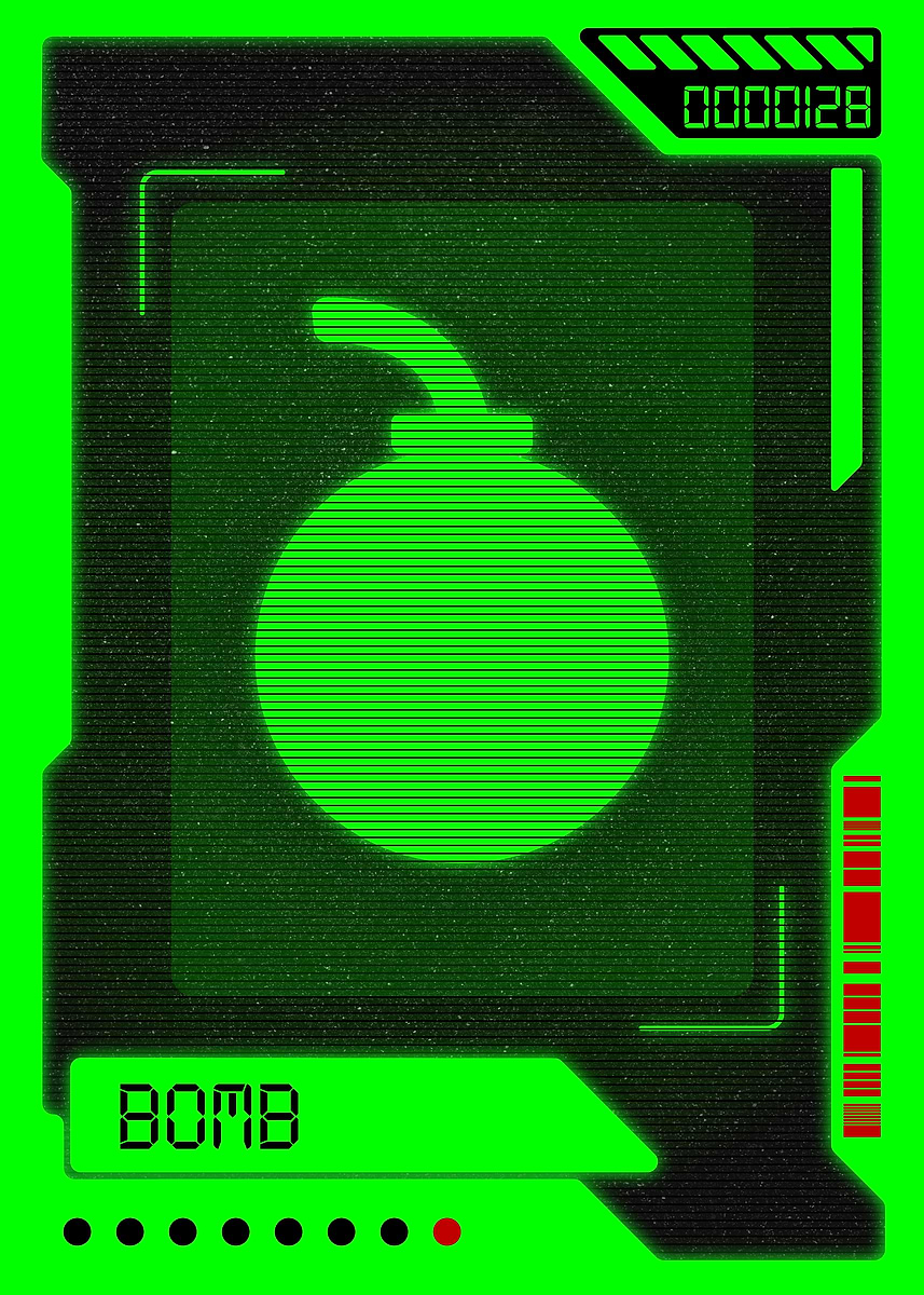 'Bomb' Poster, picture, metal print, paint by Raymond Diaz | Displate