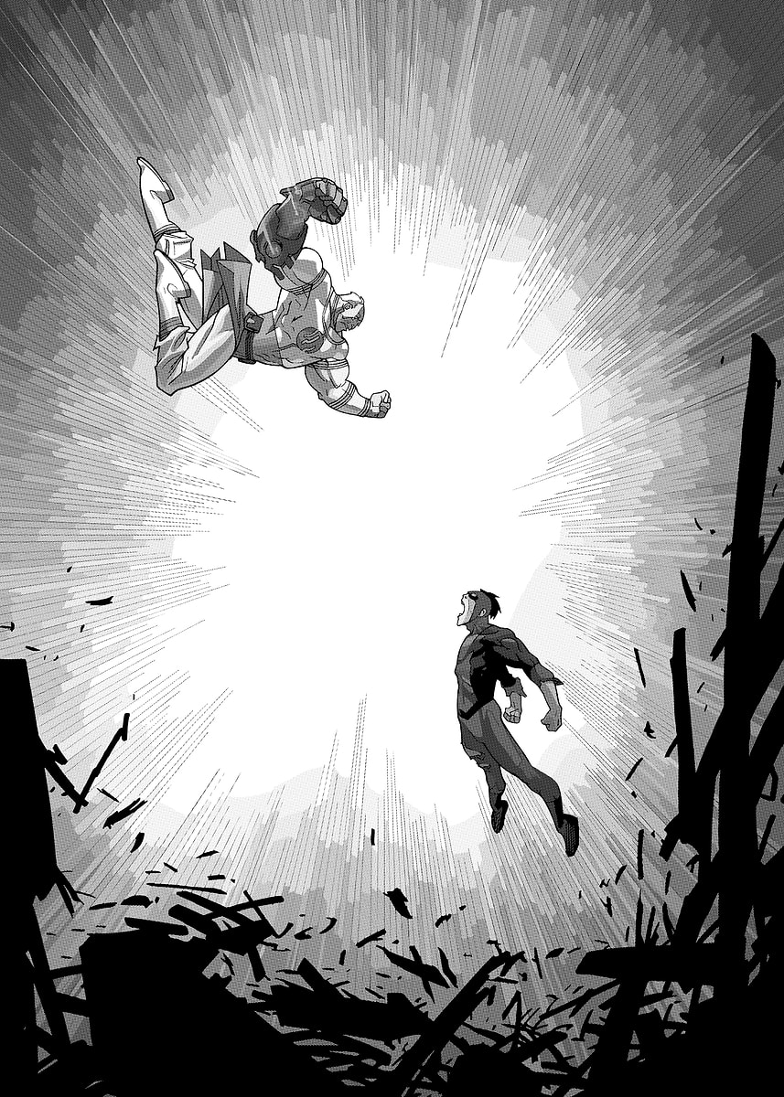 'Comic Book Fight Scene' Poster, picture, metal print, paint by Joko ...