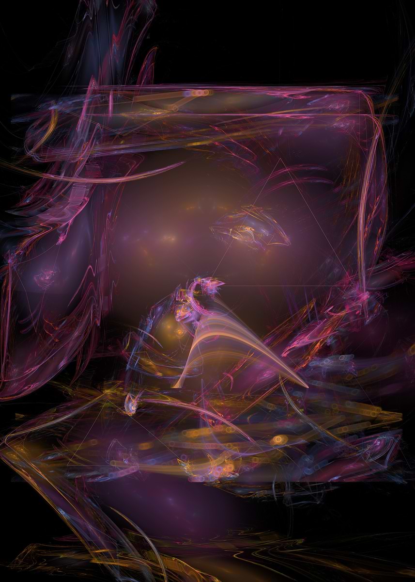 'Pink Triangle Fantasy' Poster, picture, metal print, paint by ...
