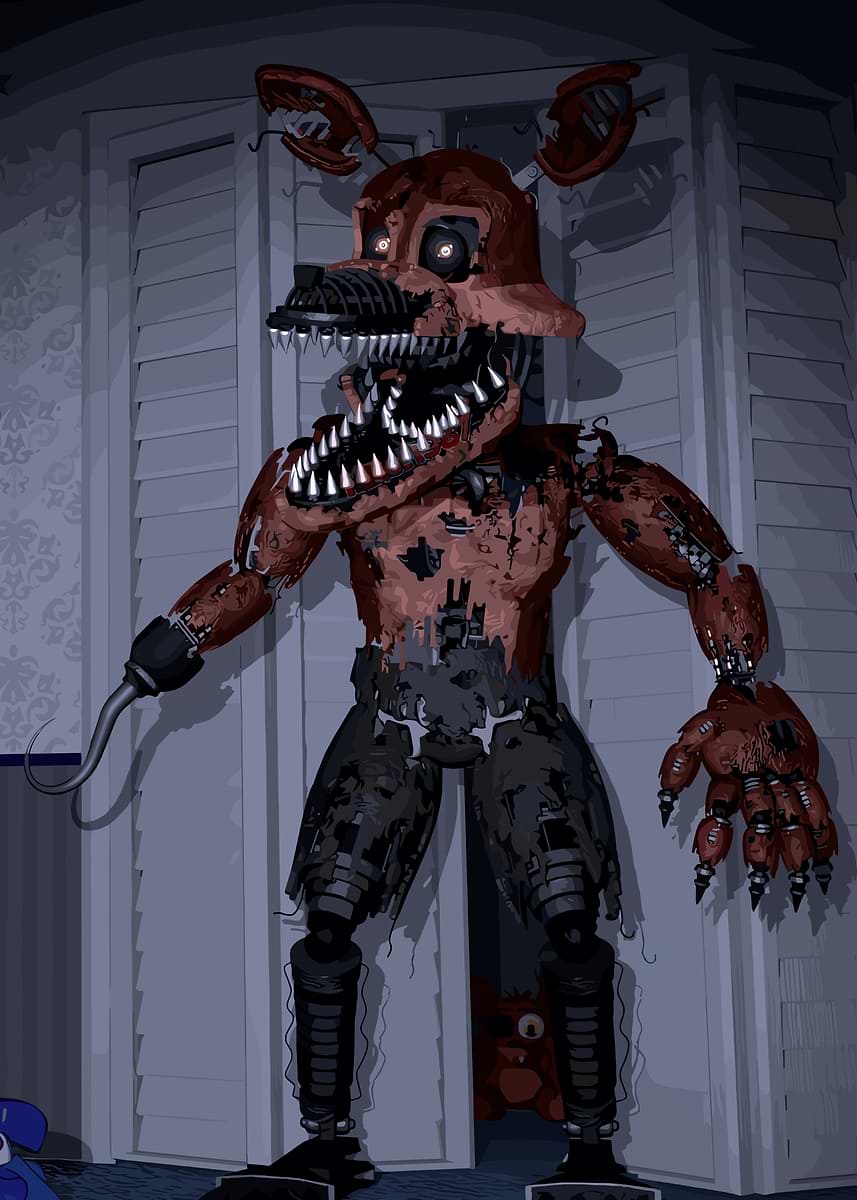 'Nightmare Foxy from Five Nights at Freddy's' Poster, picture, metal ...