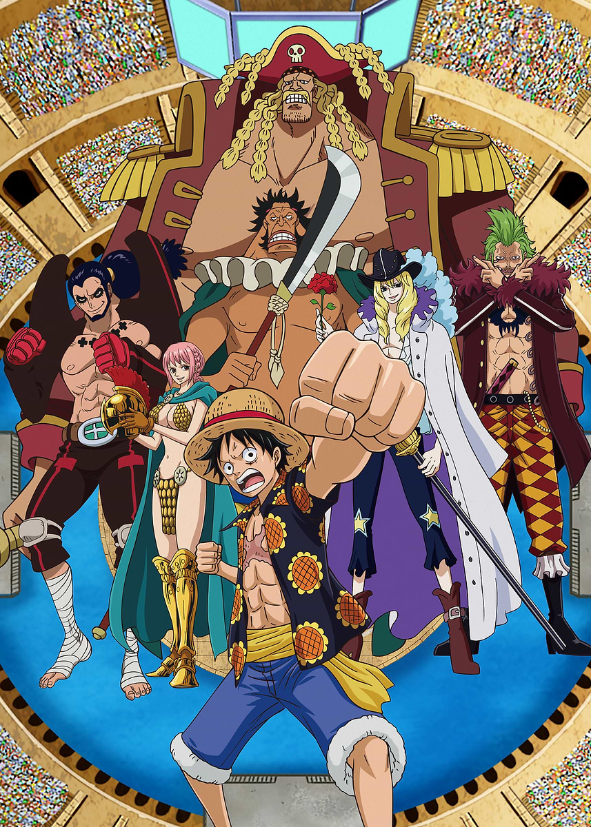 'One Piece: Dressrosa Colosseum Fighters' Poster, picture, metal print ...