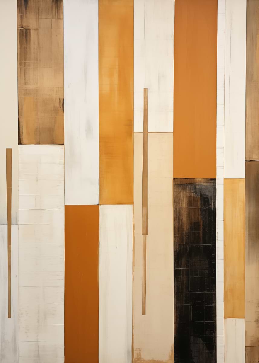 'Abstract Color Block Art' Poster, picture, metal print, paint by Roman ...