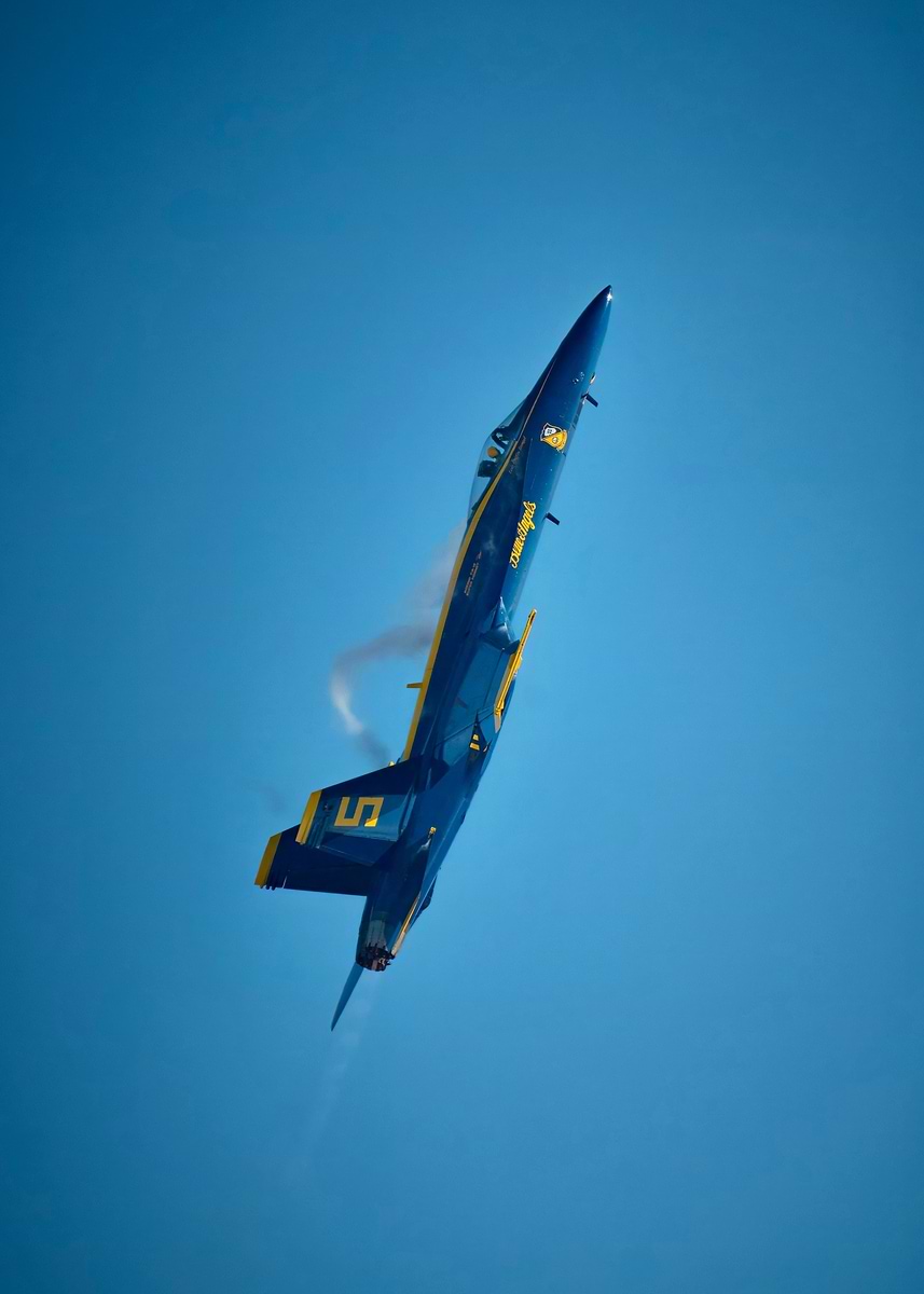 'Blue Angels Jet in Flight' Poster, picture, metal print, paint by ...