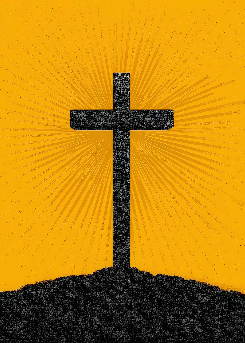 'Christian Cross' Poster, picture, metal print, paint by ...