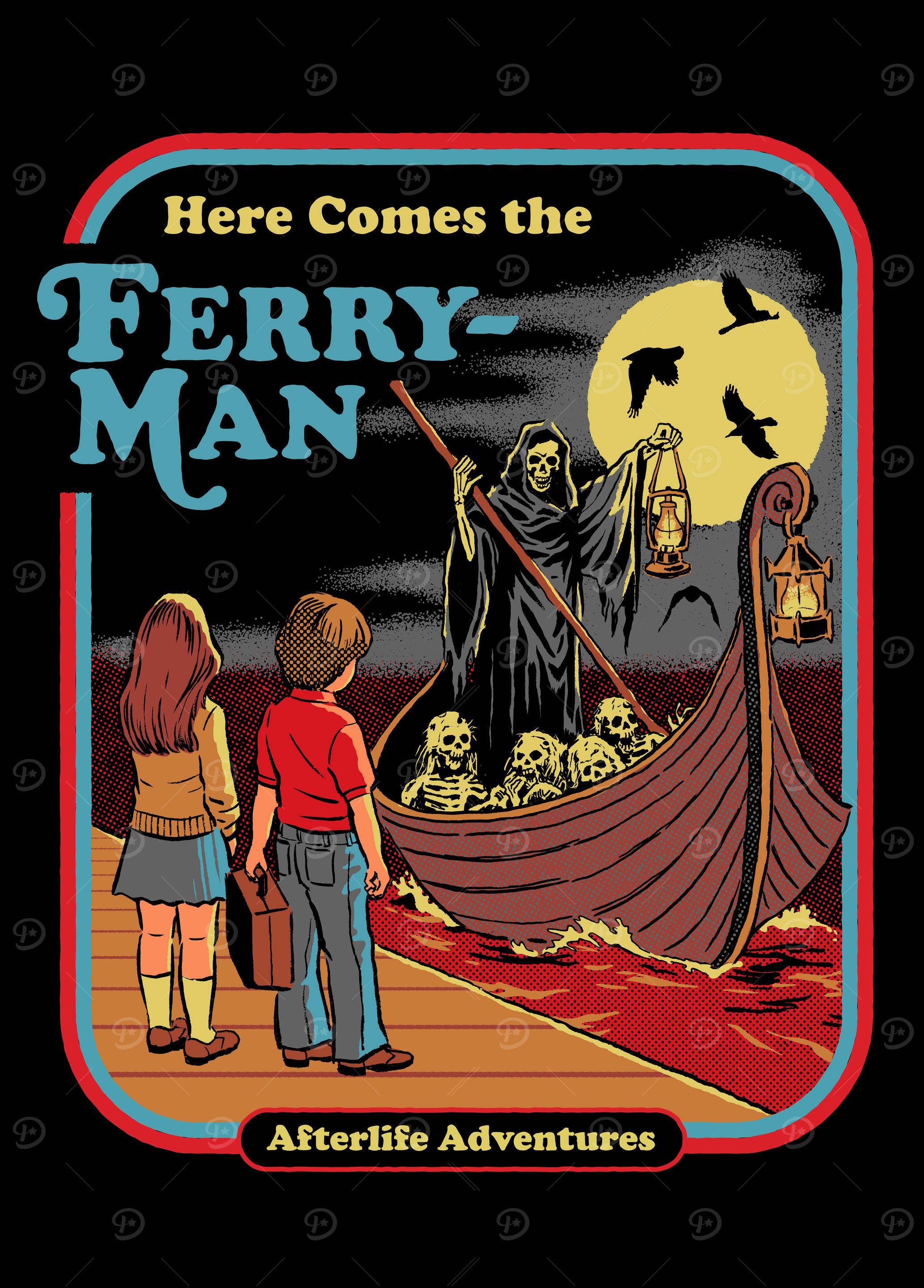 'Here Comes the Ferryman' Poster, picture, metal print, paint by Steven ...