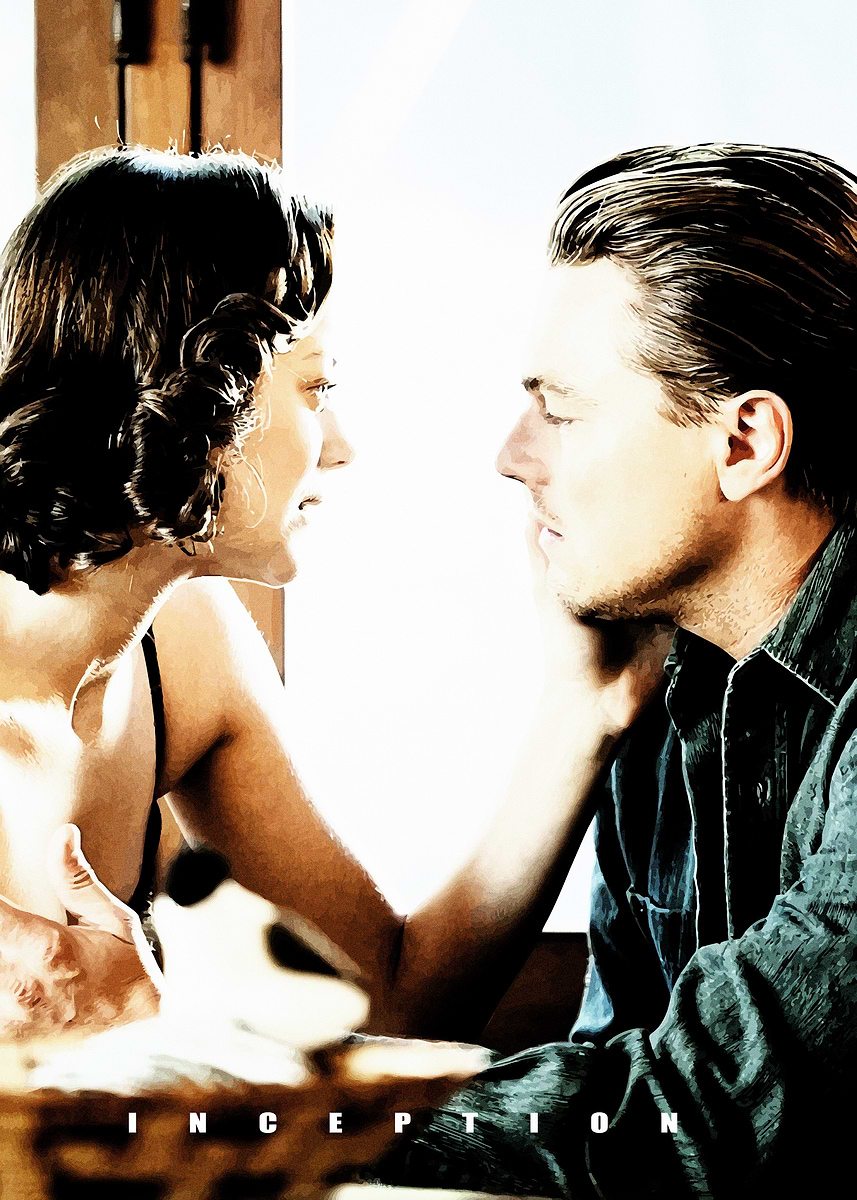 'Inception movie scene with Leonardo DiCaprio' Poster, picture, metal ...