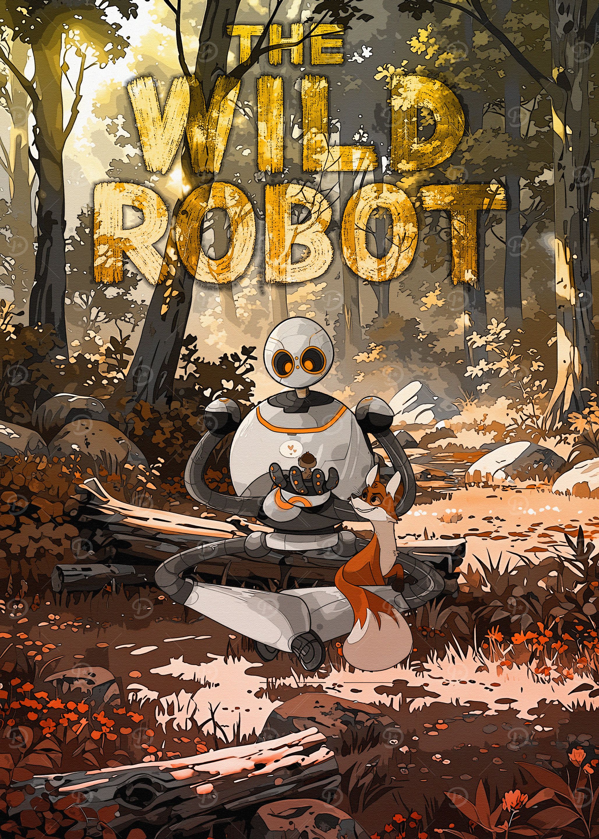'The Wild Robot ' Poster, picture, metal print, paint by Yahya Bass ...