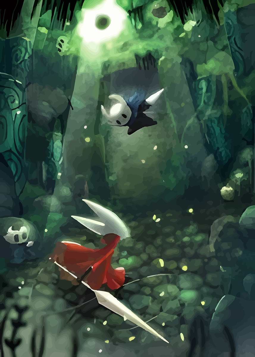 'Hollow Knight: Deepnest Encounter' Poster, picture, metal print, paint ...