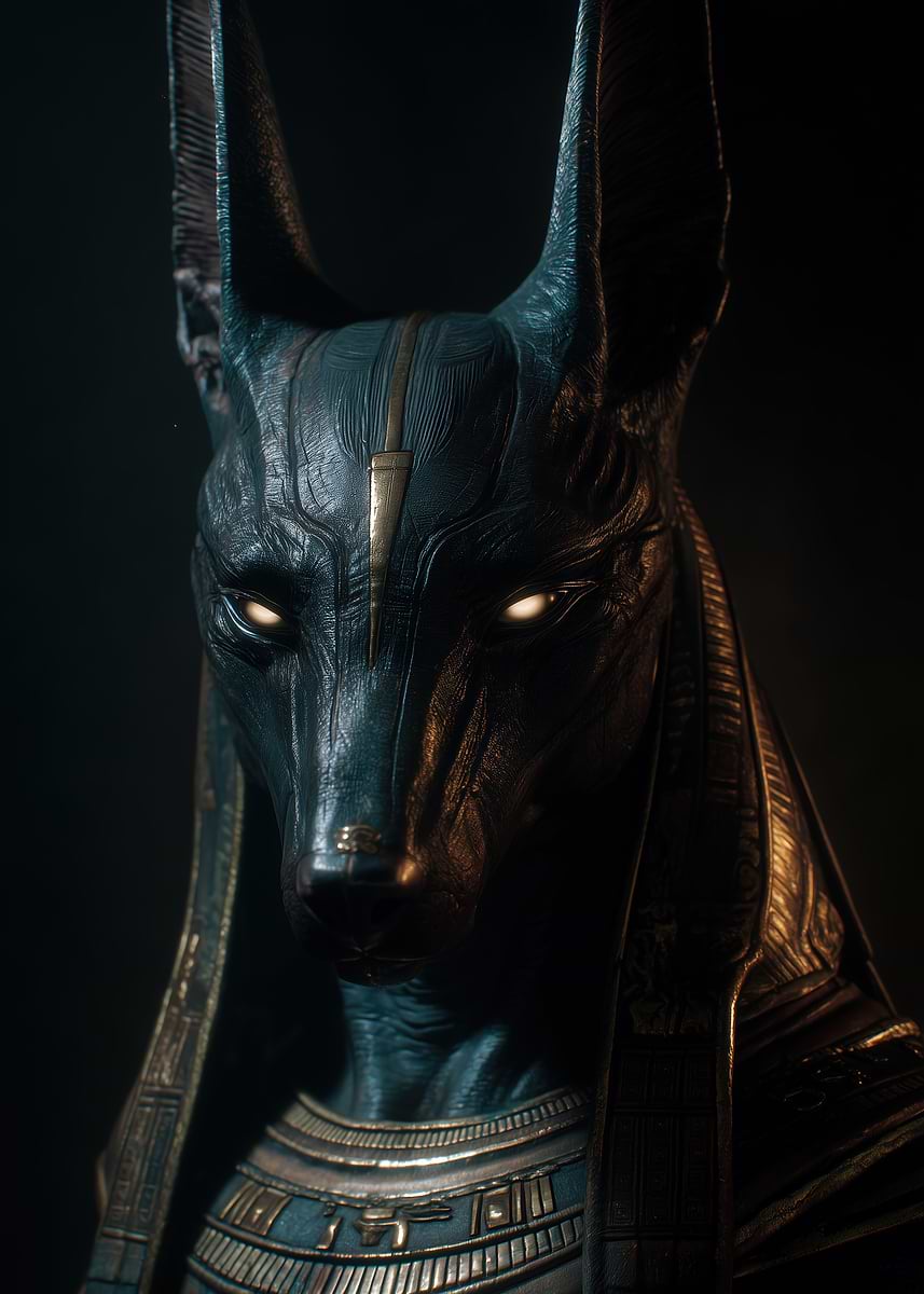 'Anubis' Poster, picture, metal print, paint by Kimora | Displate