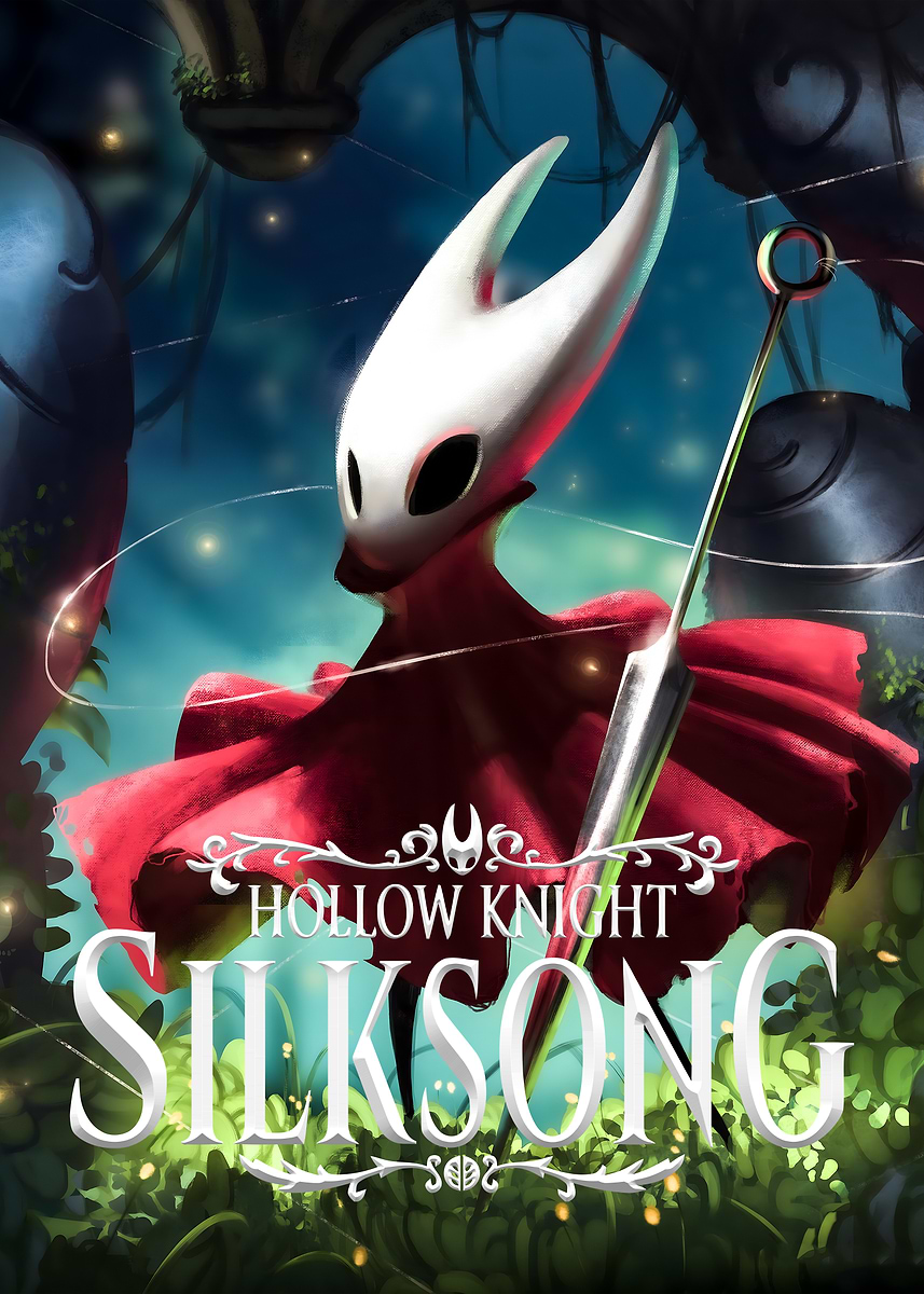 'Hollow Knight: Silksong Game Cover Art' Poster, picture, metal print ...