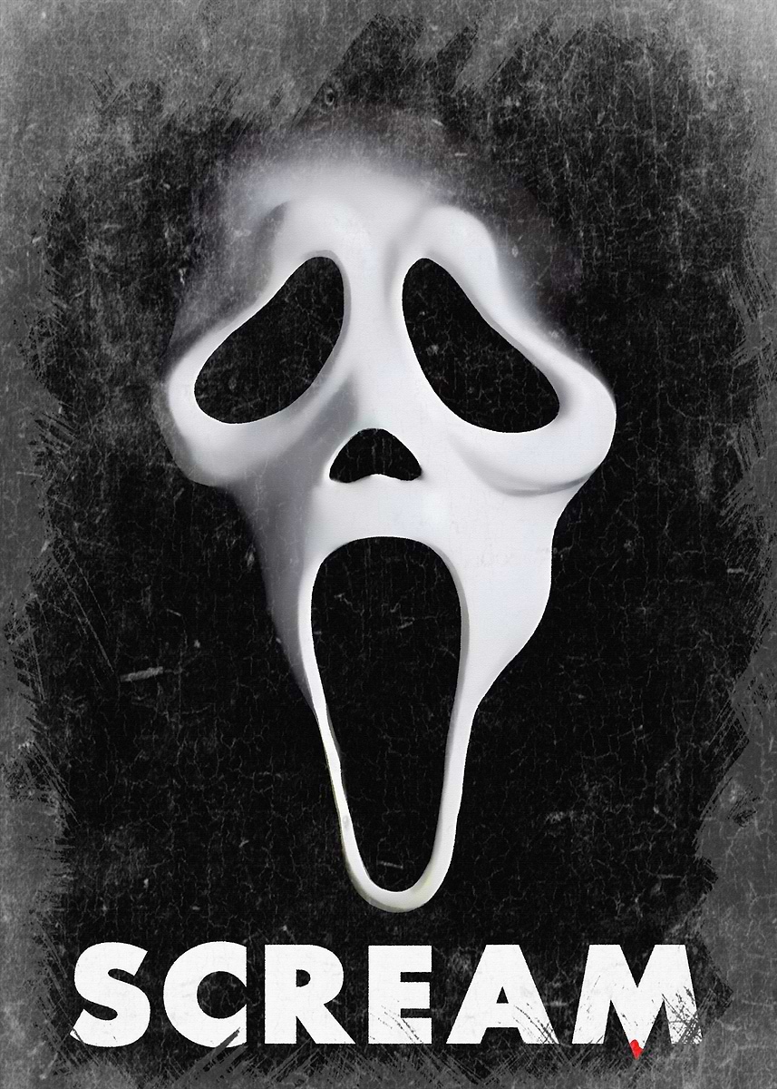 'Scream Movie Poster' Poster, picture, metal print, paint by Jonah ...