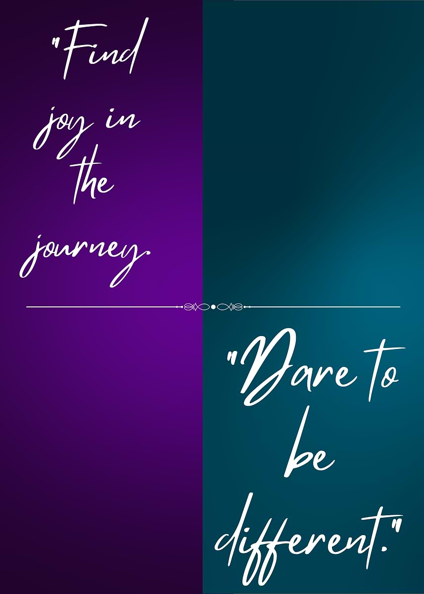'Inspirational Quotes on Gradient Background' Poster, picture, metal ...