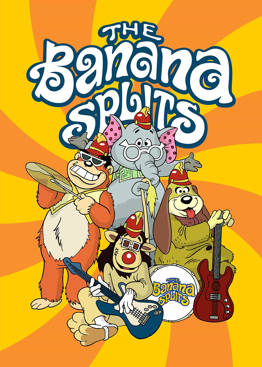 'The Banana Splits Cartoon ' Poster, picture, metal print, paint by ...