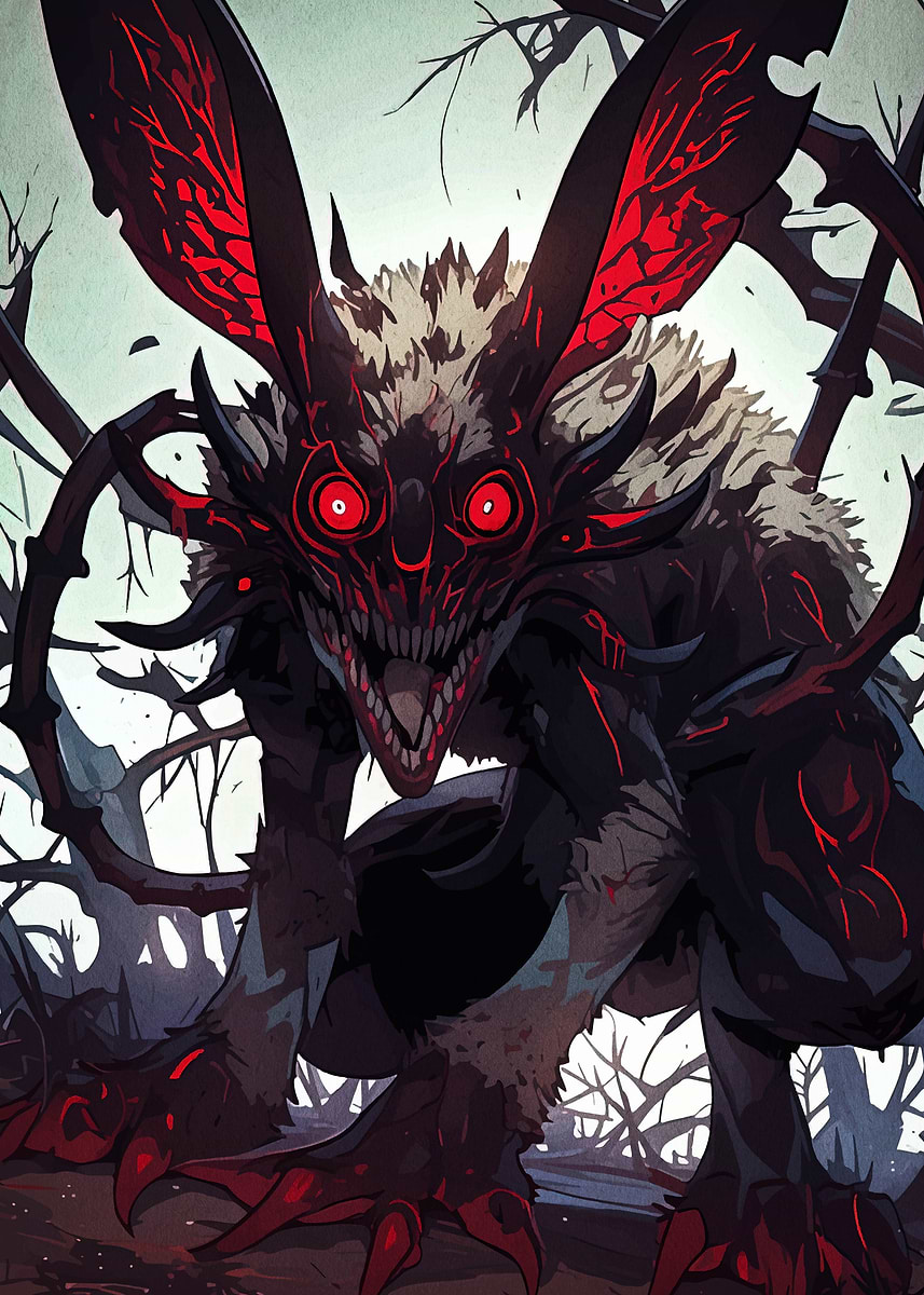 'Creepy Rabbit Monster' Poster, picture, metal print, paint by LaceyMay ...