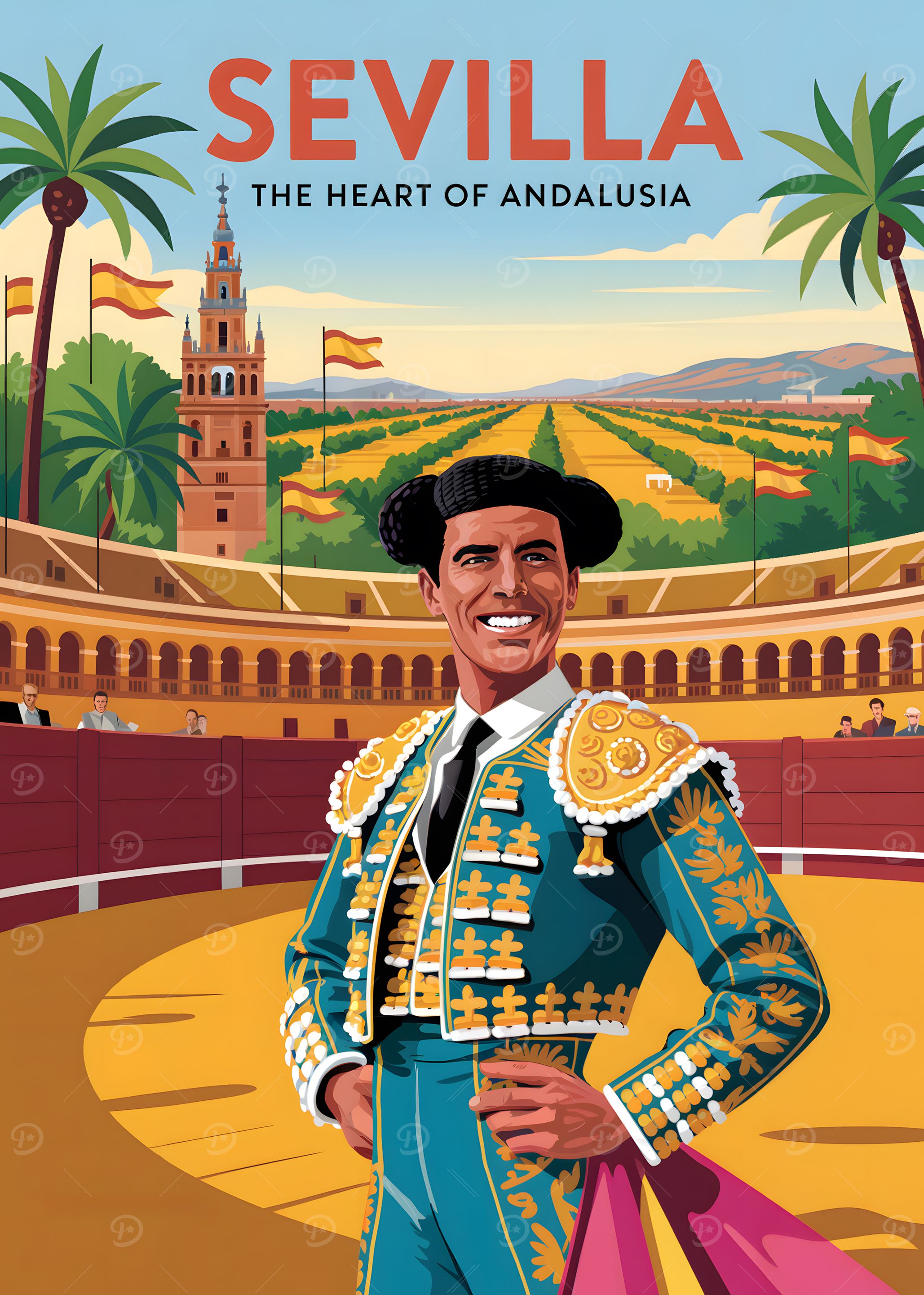'Sevilla: The Heart of Andalusia Poster' Poster, picture, metal print ...