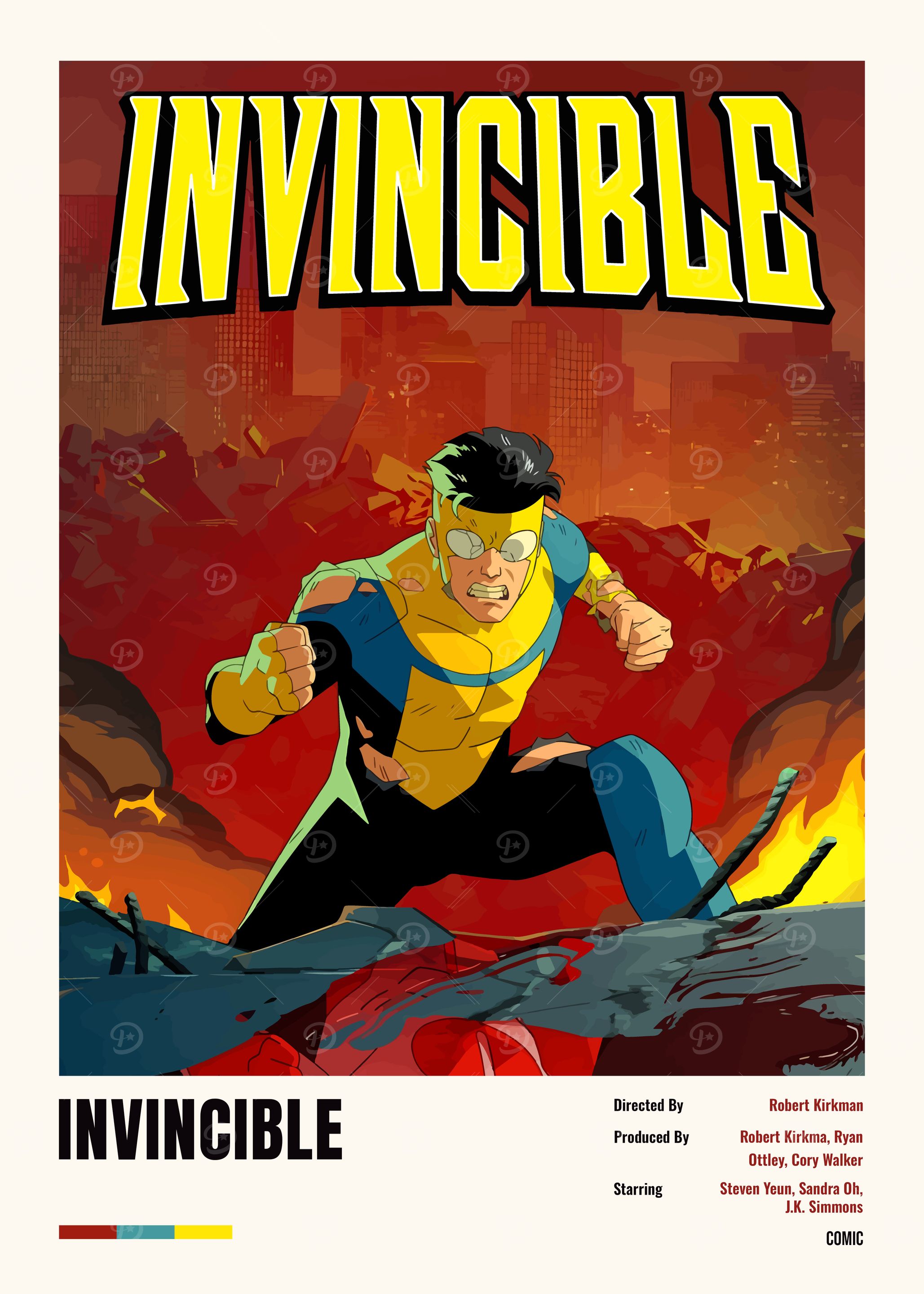 'Invincible Comic Book Cover Art' Poster, picture, metal print, paint ...