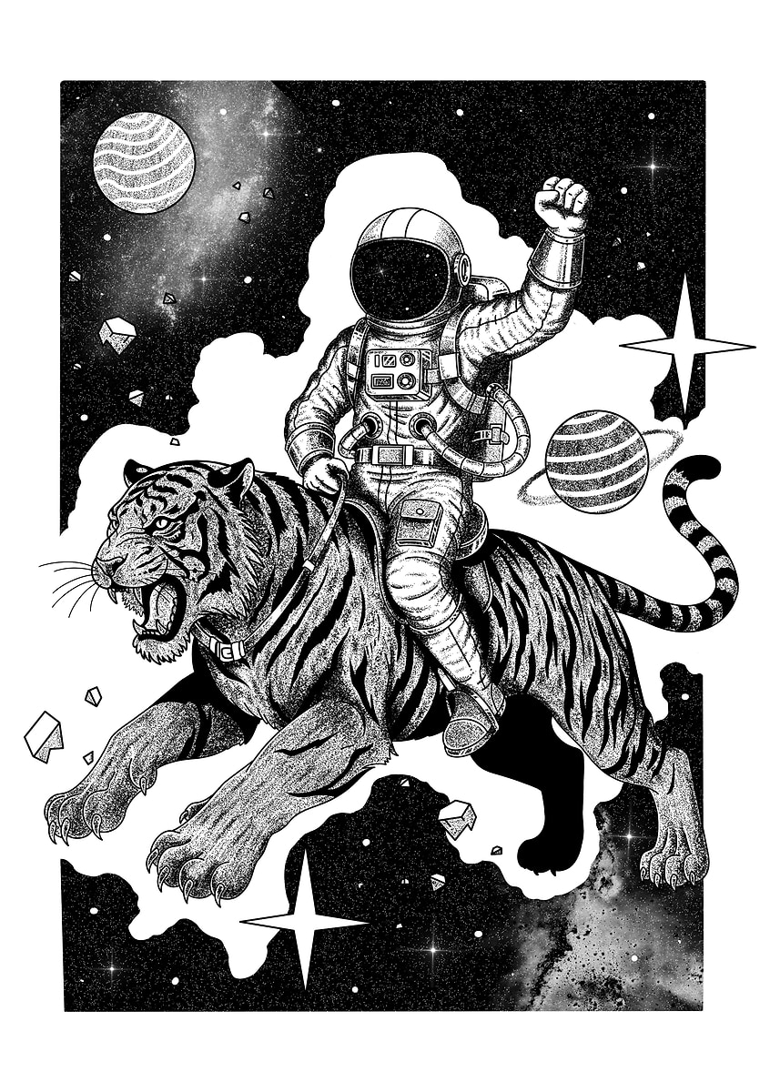 'Void Rider' Poster, picture, metal print, paint by ArtThree Studio ...