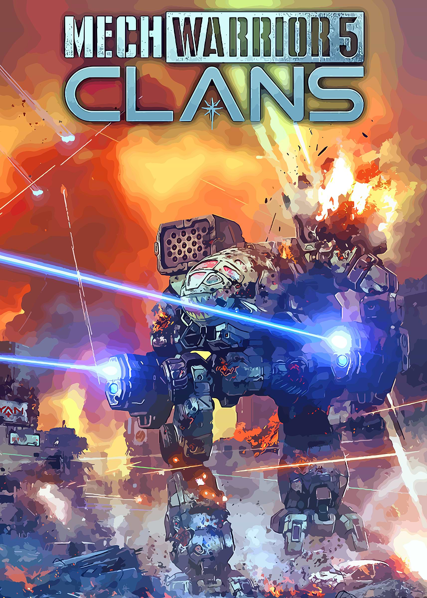 'MechWarrior 5: Clans Game Cover Art' Poster, picture, metal print ...