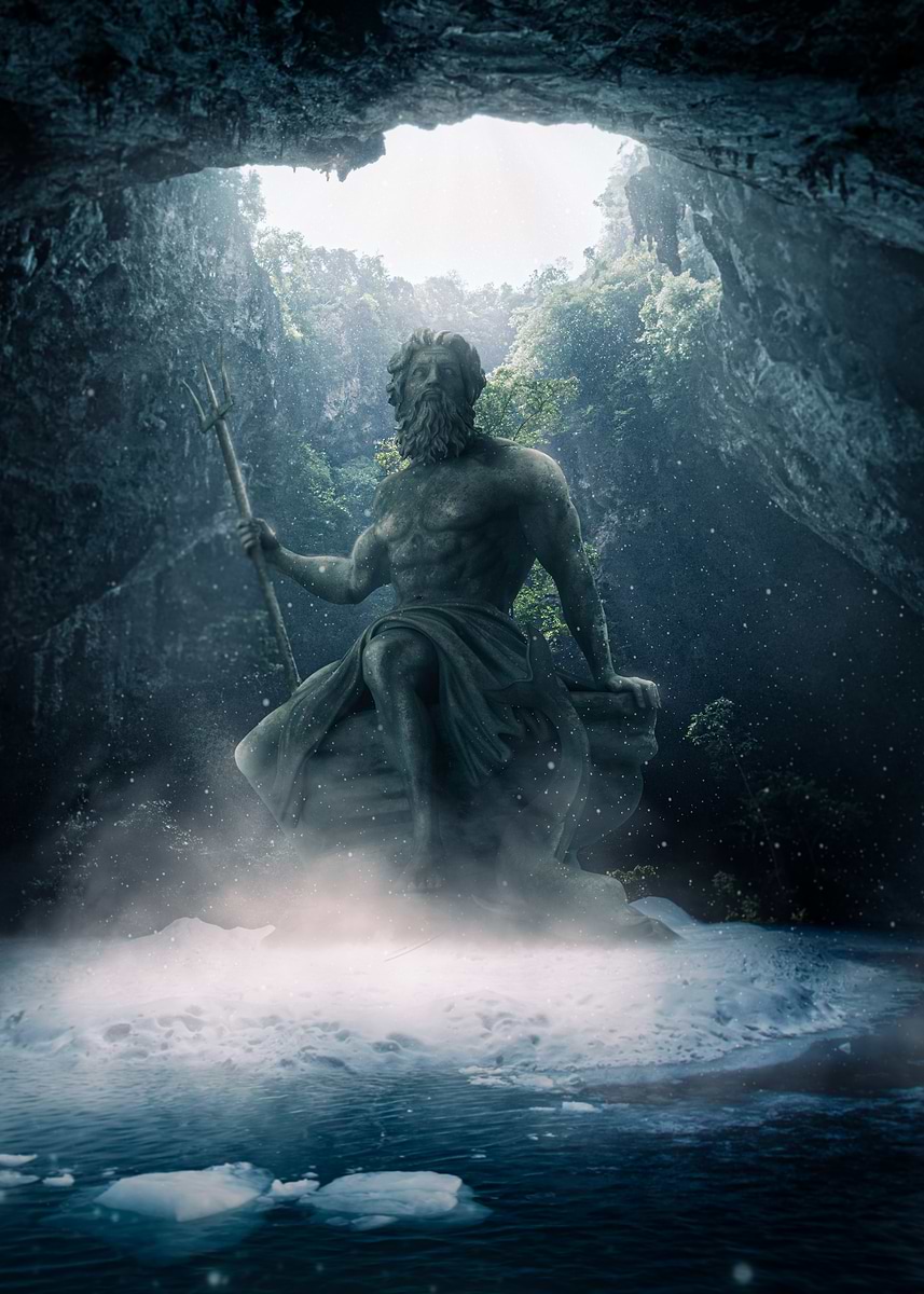 'Cave of Poseidon' Poster, picture, metal print, paint by Shigure ...