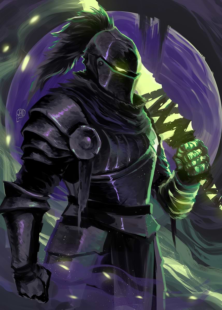 'Corrupted Knight' Poster, picture, metal print, paint by Anthony ...