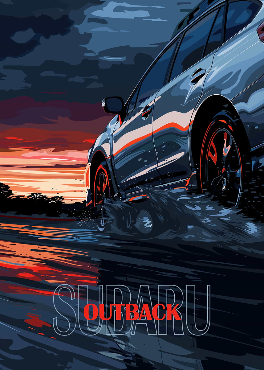 'Subaru Outback Adventure' Poster, picture, metal print, paint by Time ...