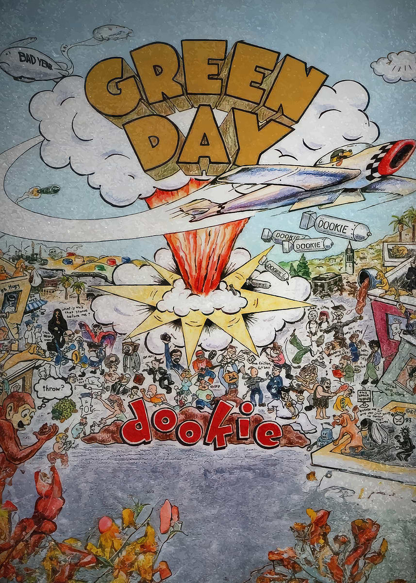 'Green Day Dookie Album Cover Art' Poster, picture, metal print, paint ...