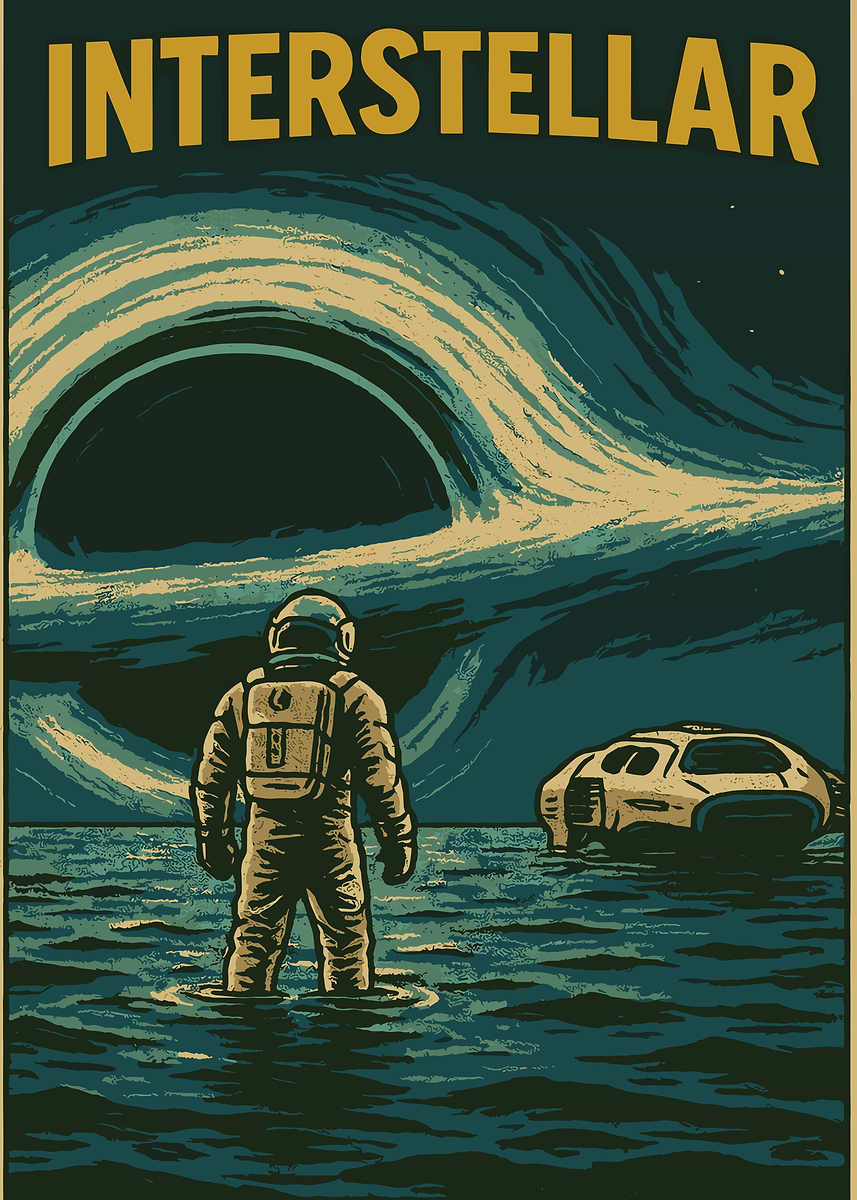 'Interstellar Movie Poster Art' Poster, picture, metal print, paint by ...