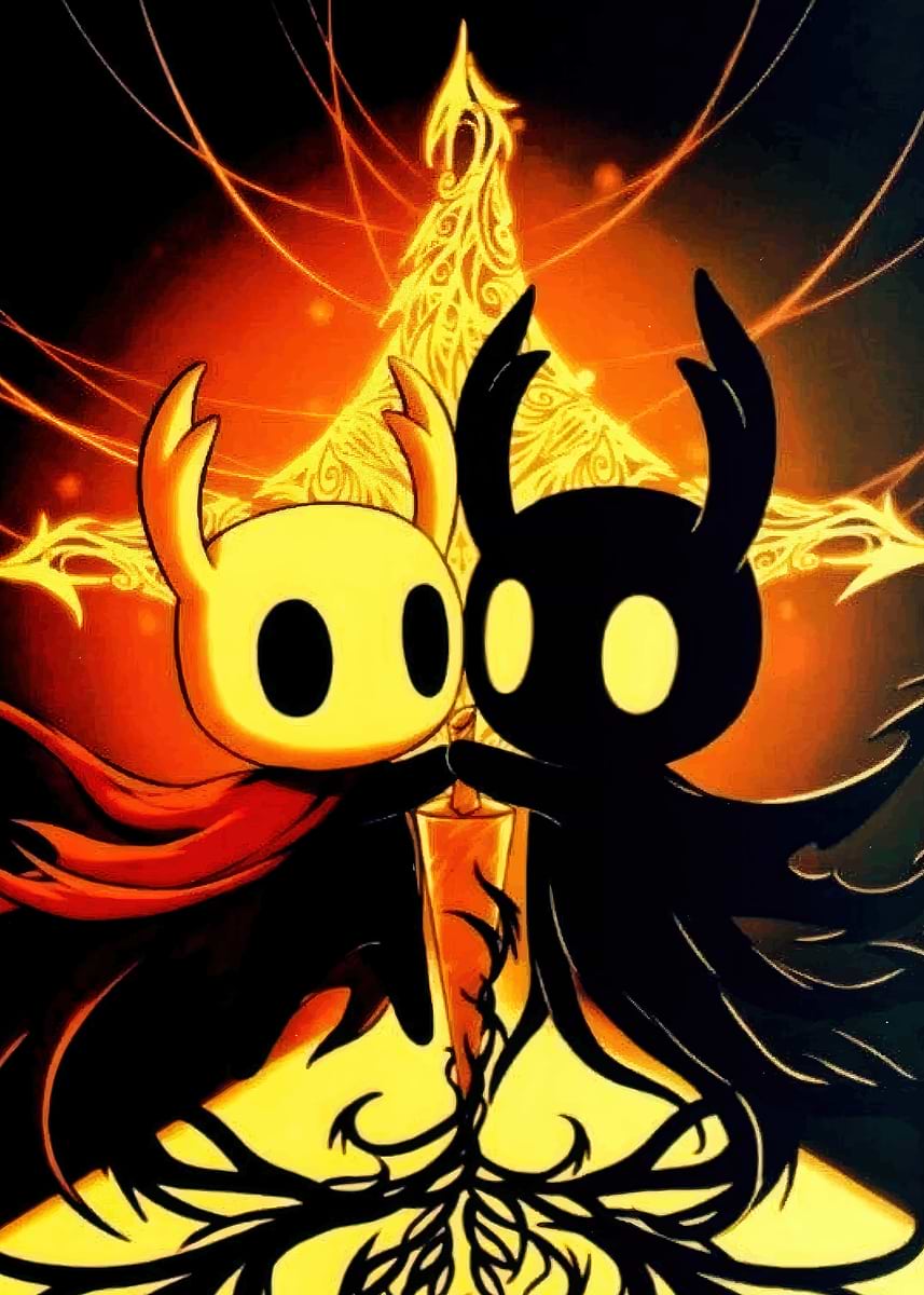 'Hollow Knight: Light and Shadow' Poster, picture, metal print, paint ...