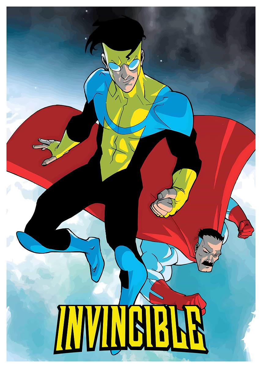 'Invincible Comic Book Cover Art' Poster, picture, metal print, paint ...