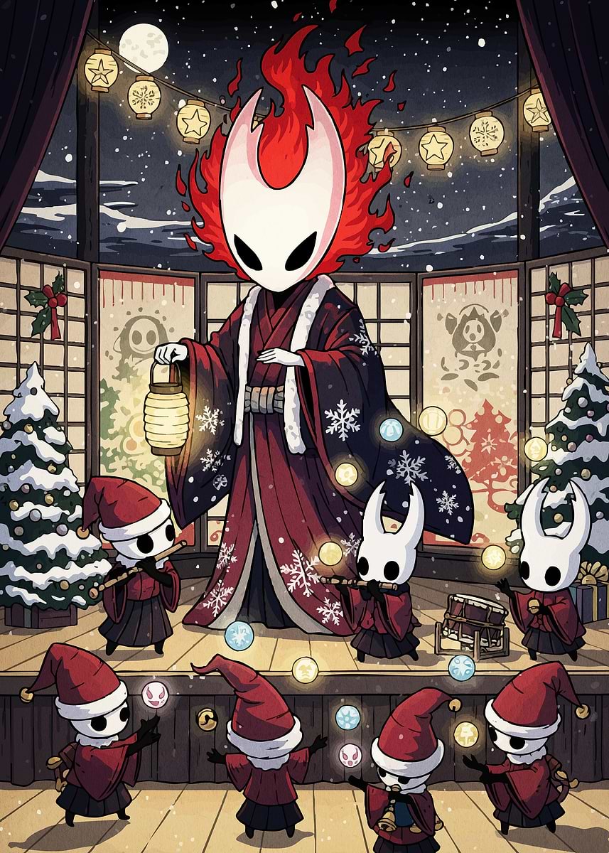 'Hollow Knight Christmas Celebration' Poster, picture, metal print ...
