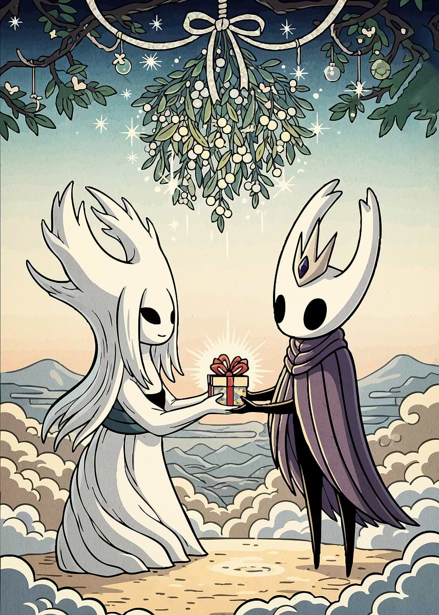 'Hollow Knight Christmas Gift Exchange' Poster, picture, metal print ...